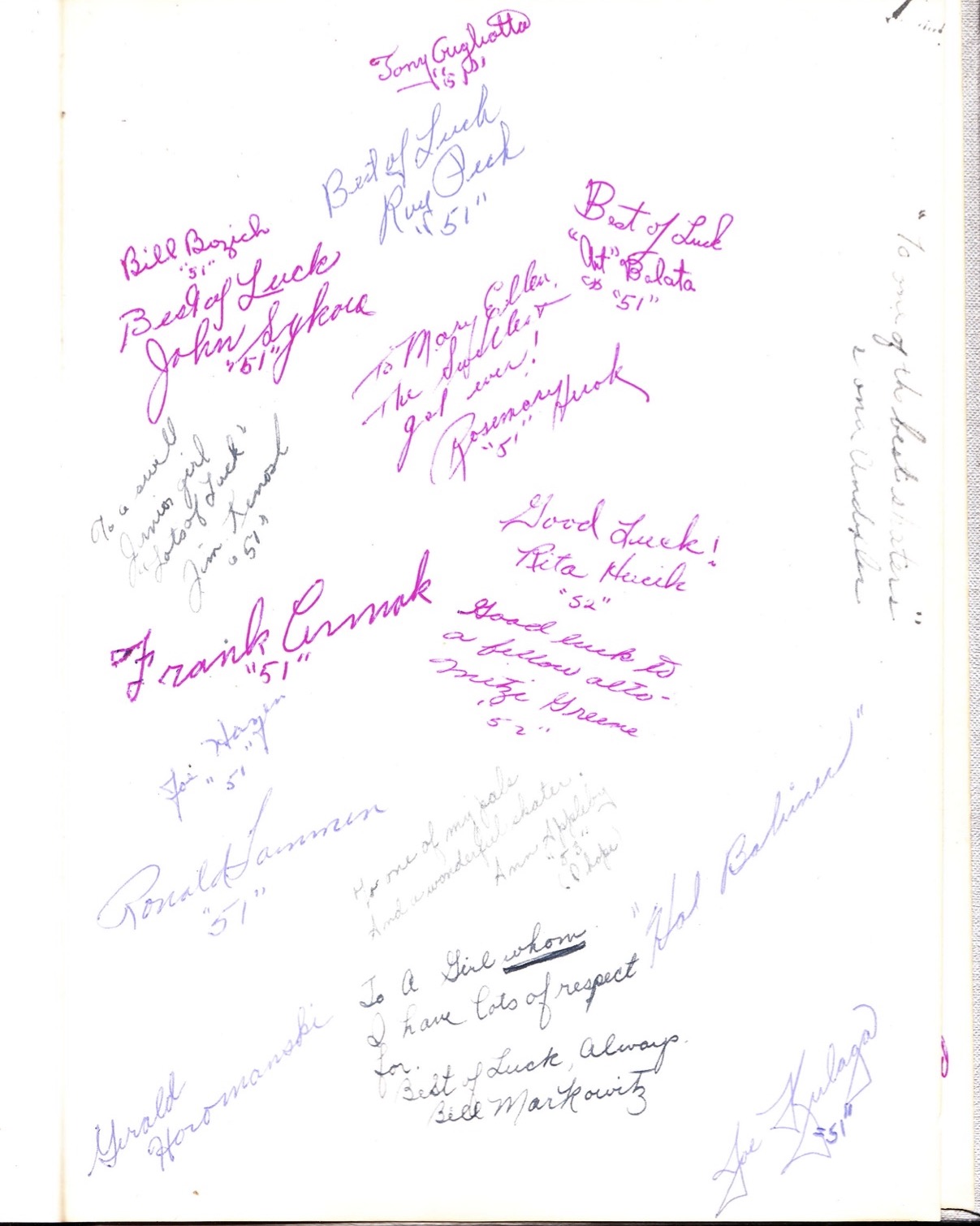 68th anniversary bonus post: What does Ron Tammen’s handwriting say ...